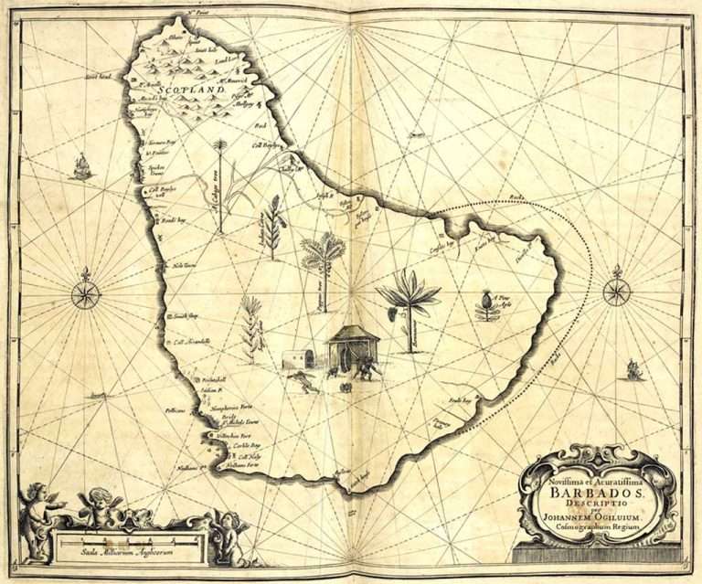 Old Maps of Barbados 1500s to 1700 - BajanThings