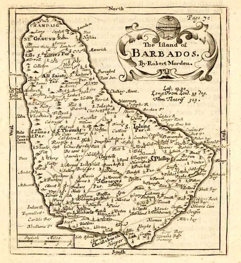 Old Maps of Barbados 1500s to 1700 - BajanThings
