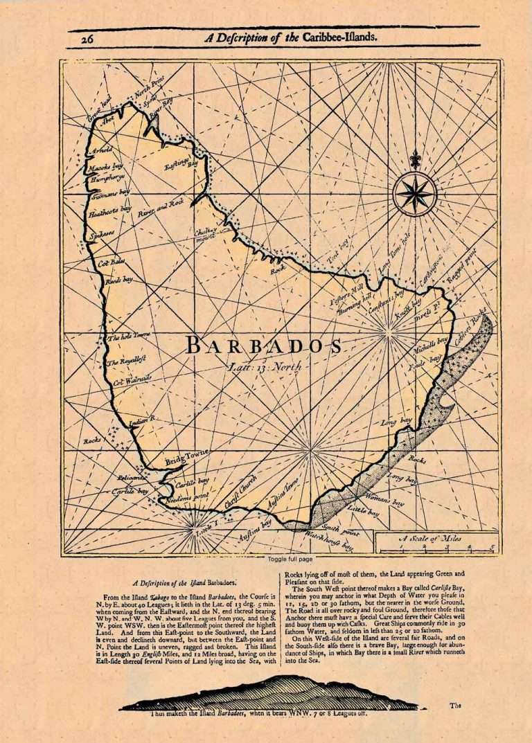 Old Maps of Barbados 1500s to 1700 - BajanThings