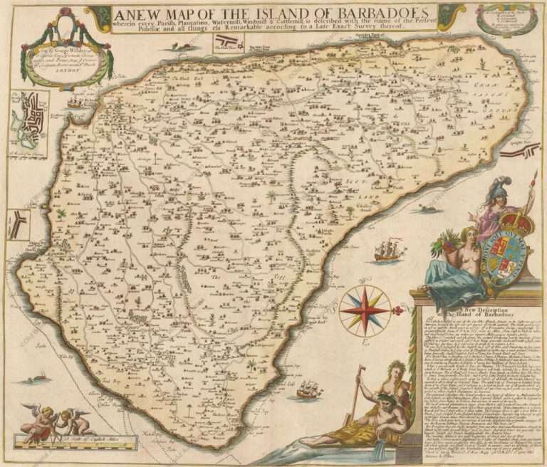 Old Maps of Barbados 1500s to 1700 - BajanThings