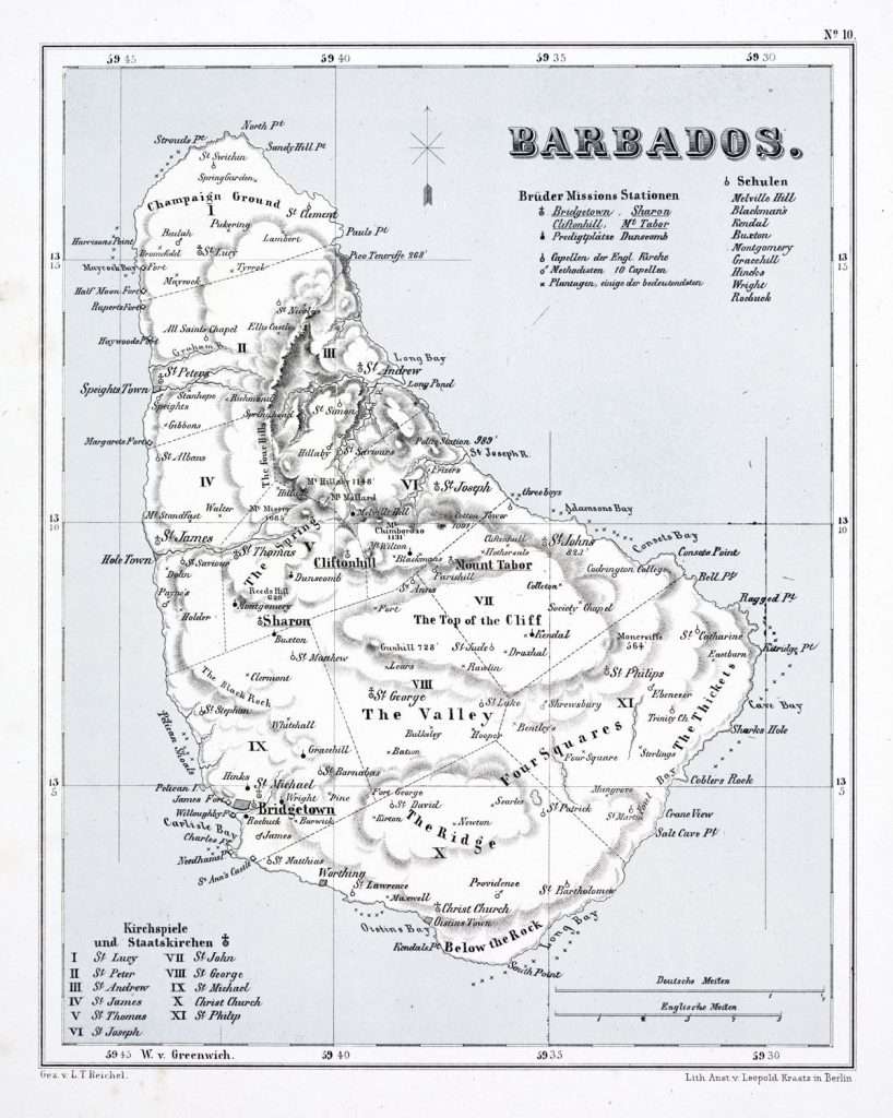 Old Maps of Barbados 1800 to 1900 - BajanThings