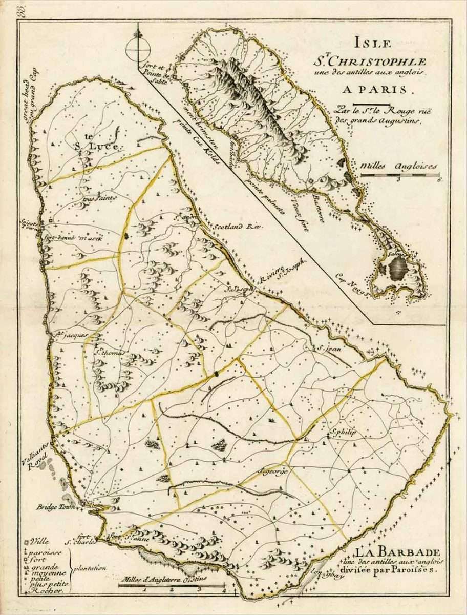 Old Maps of Barbados 1700 to 1800 - BajanThings