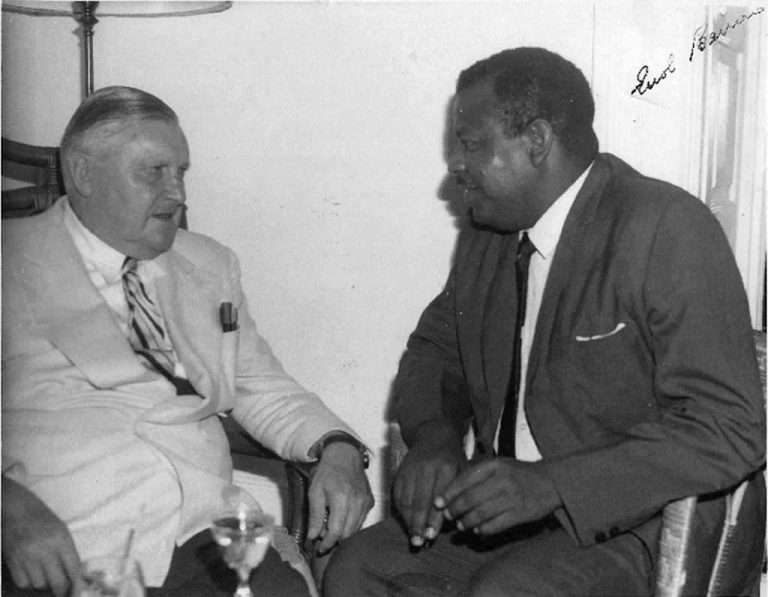 Errol Barrow and his commanding officer Sholto Douglas - BajanThings