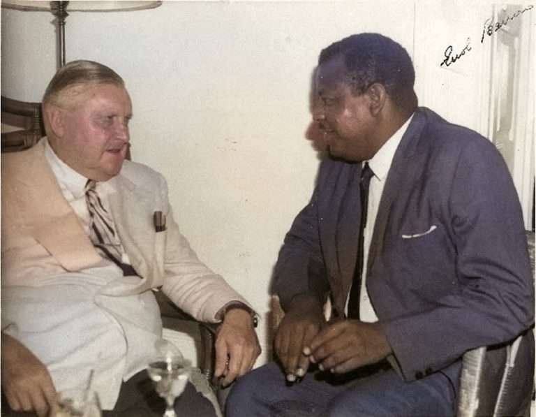 Errol Barrow and his commanding officer Sholto Douglas - BajanThings