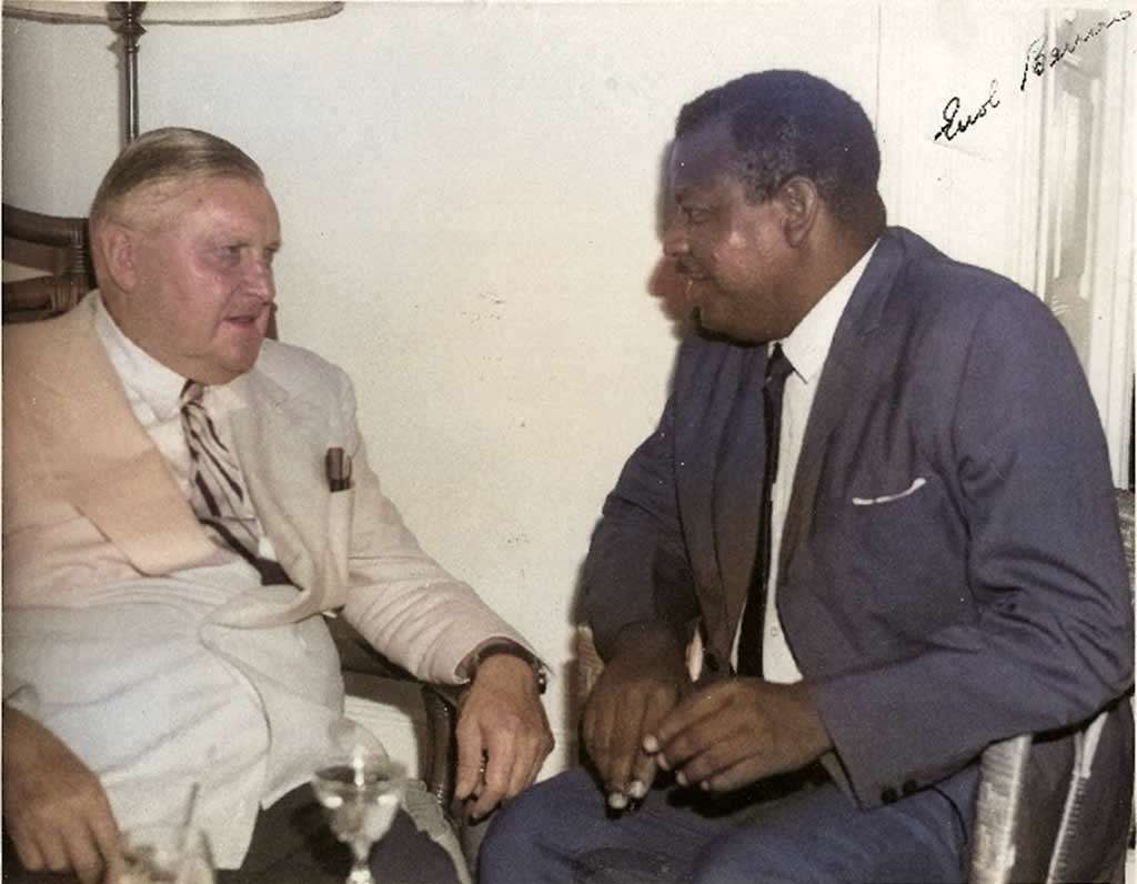 Errol Barrow and his commanding officer Sholto Douglas - BajanThings