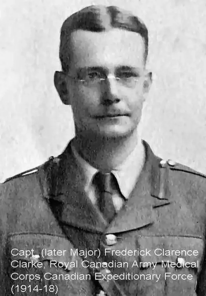 Maj. Frederick C Clarke MD MC 1883 - 1941 - BajanThings